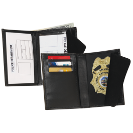 Strong Double ID Badge Wallet - Dress Leather