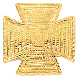 Blackinton A2493 Textured Maltese Cross Lapel Pin
