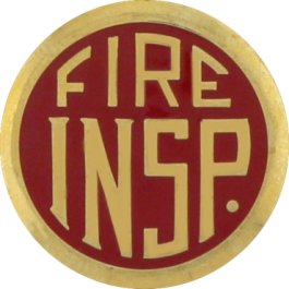 Blackinton A2813-D Fire Inspector Collar Lapel Pin