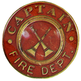 Blackinton A3376 - Captain Fire Department Hat Cap Badge