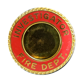 Blackinton A3953-AZ - Investigator Fire Department Collar Insignia