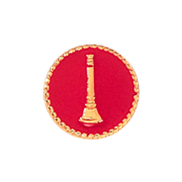 Blackinton A6988 Lieutenant One Raised Vertical Horns w/Flow Enamel