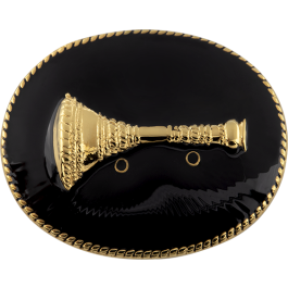 Smith & Warren One Bugle Hat/Coat Disc C106E (1.5"H)