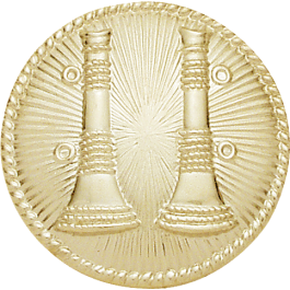 Smith & Warren C110 Two Bugle Hat/Coat Disc (1.625")