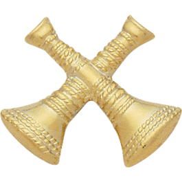 Smith & Warren C118L Two Crossed Bugles (Individual)