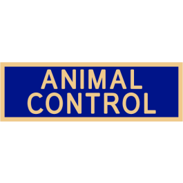 Smith & Warren C516E_ANIMAL_CONTROL Enameled Animal Control Title Panel