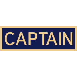 Smith & Warren C516E_CAPTAIN Enameled Captain Title Panel