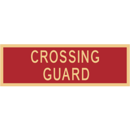 Smith & Warren C516E_CROSSING_GUARD Enameled Crossing Guard Title Panel