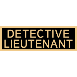 Smith & Warren C516E_DETECTIVE_LIEUTENANT Enameled Det. Lieutenant ...
