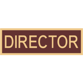 Smith & Warren C516E_DIRECTOR Enameled Director Title Panel