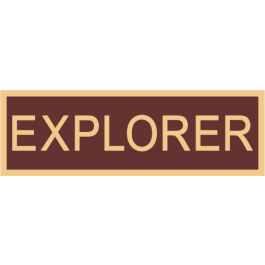 Smith & Warren C516E_EXPLORER Enameled Explorer Title Panel
