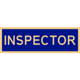 Smith & Warren C516E_INSPECTOR Enameled Inspector Title Panel