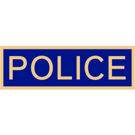 Smith & Warren C516E_POLICE Enameled Police Title Panel