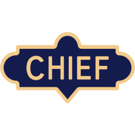 Smith & Warren C624_CHIEF Chief Enameled Panel Lapel Pin