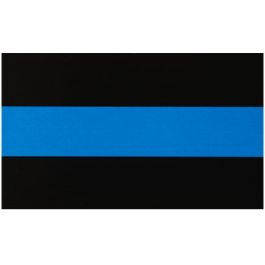 black circle blue line