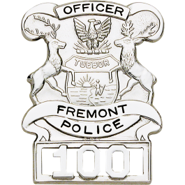 Smith & Warren S106 Michigan Tuebor Coat of Arms Hat Badge