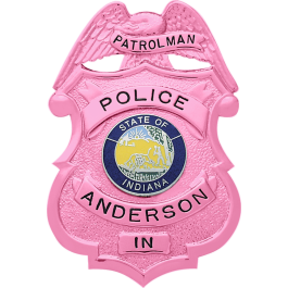 Smith & Warren S137 Pink Breast Cancer Awarenss Eagle Top Shield Badge