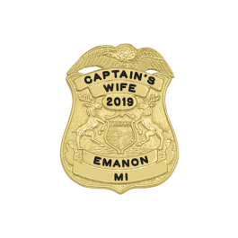 Smith & Warren S60M Michigan Tuebor Coat of Arms Badge