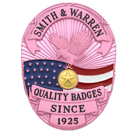 Smith & Warren S642 Pink Breast Cancer Awareness Oval Badge w/ United ...